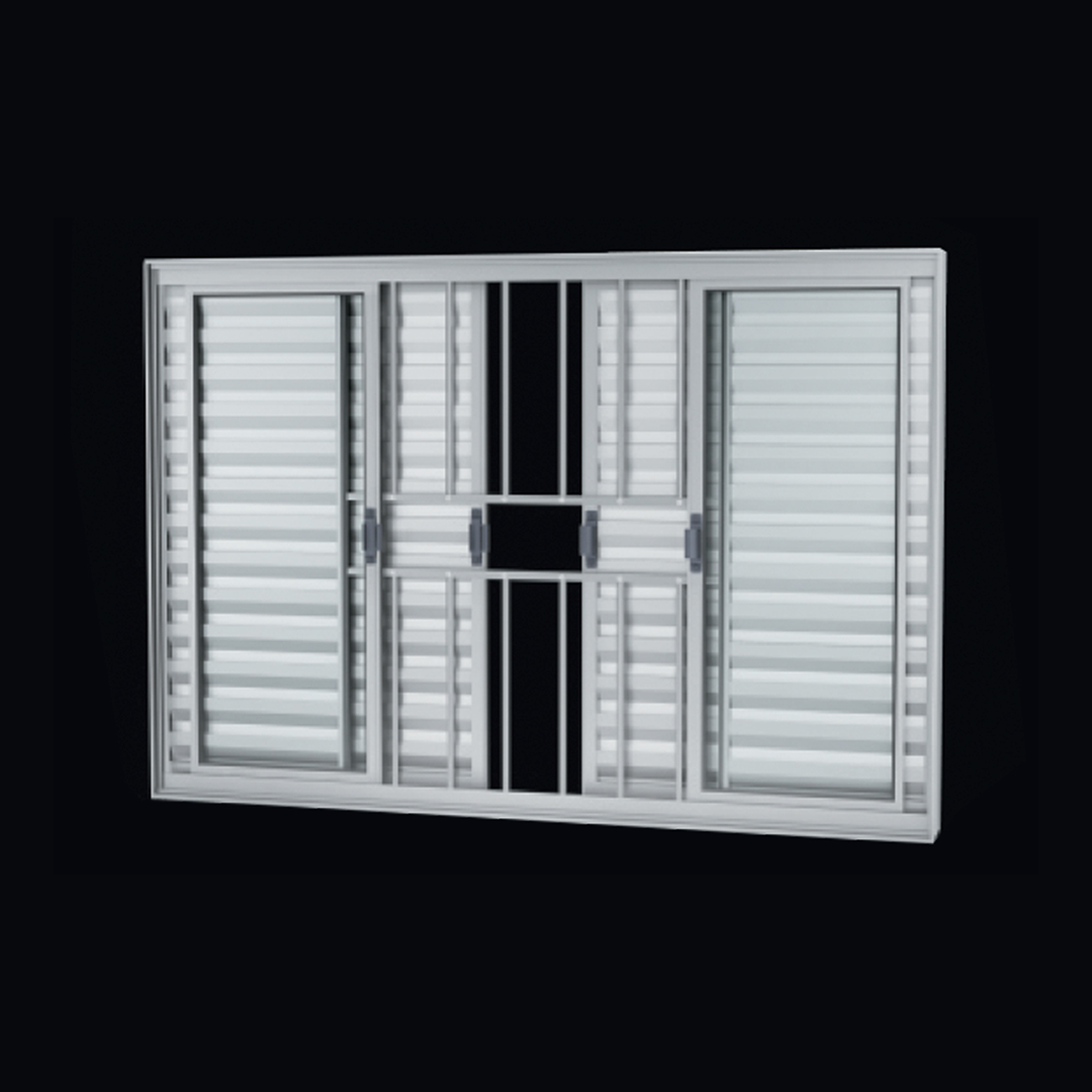 Veneziana Alumínio 100 x 120 cm C/ Grade - VITRALFER - Eletro Severo